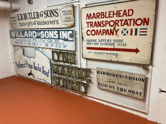 New and improved sign museum in the basement of Abbot Hall - Marblehead ...